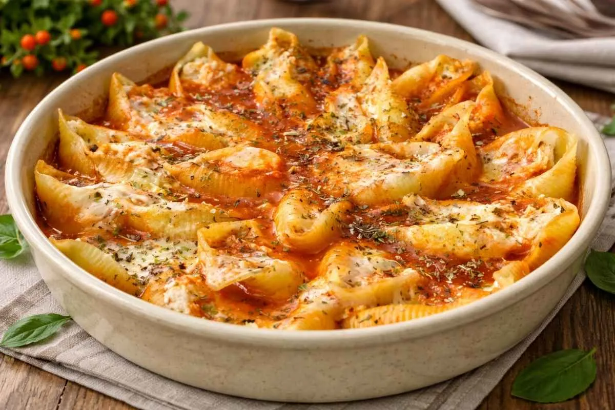 Conchiglione Recheado com Queijo