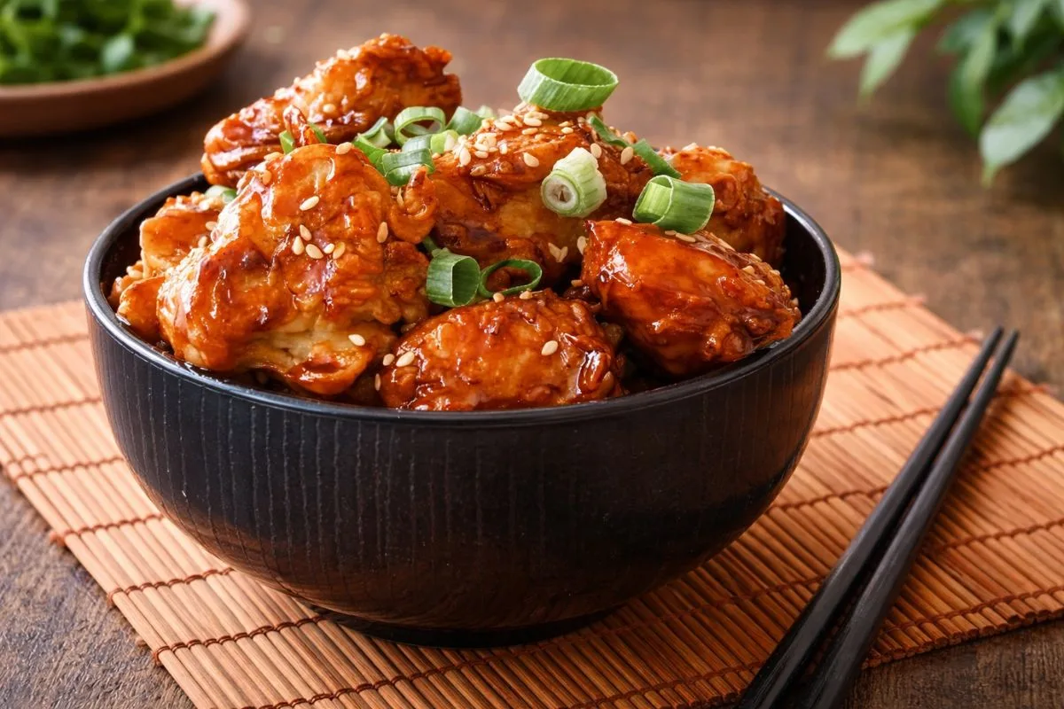 Receita Oriental: Frango Agridoce com Gergelim